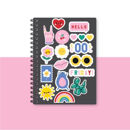 Happy Friday Stickers - Fox & Moon