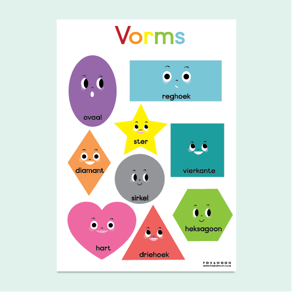 Vorms - Digital Download Poster Afrikaans A3 - Fox & Moon