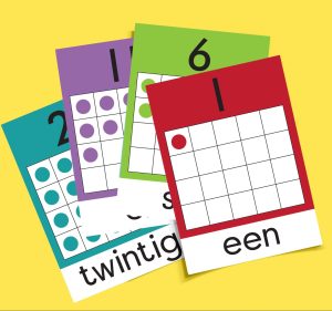 Classroom number dot banner digital download - Afrikaans - Fox & Moon