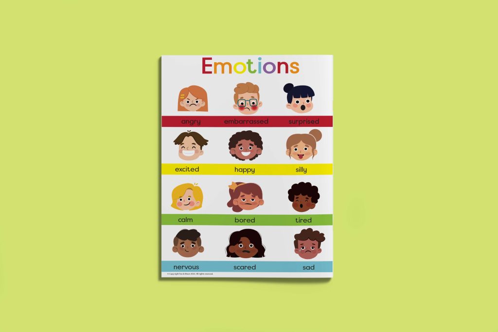 Classroom emotions digital download - A4 - Fox & Moon